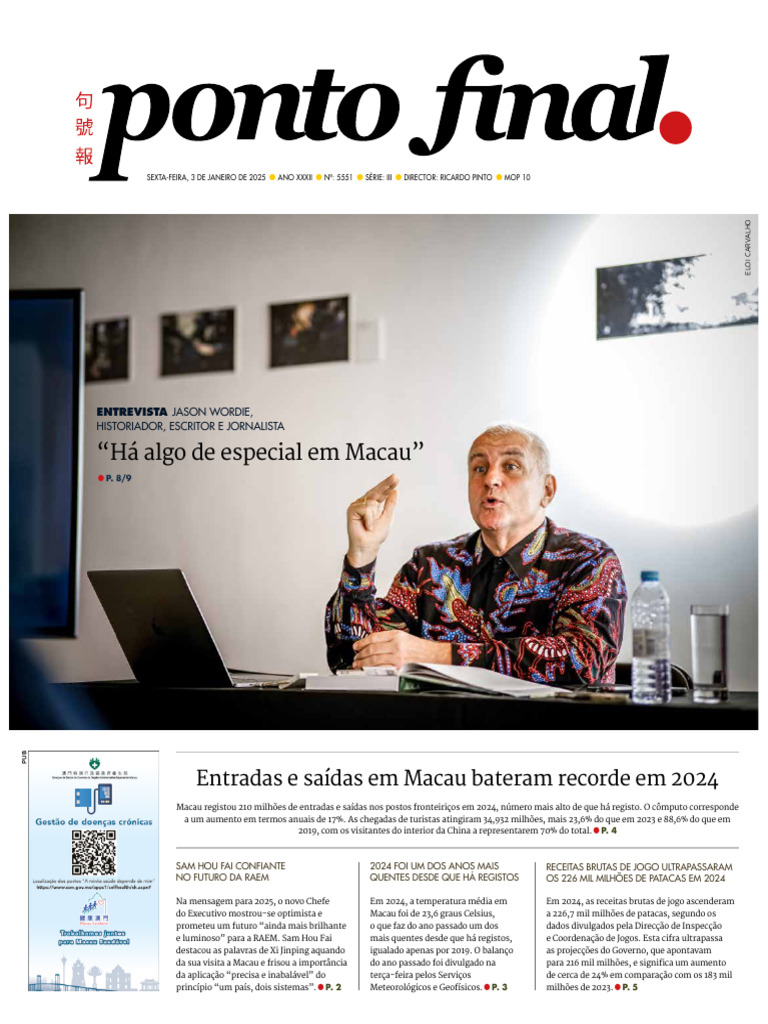 Ponto Final •Macau-China (03!01!25) | PDF | Macau | Ciclones tropicais