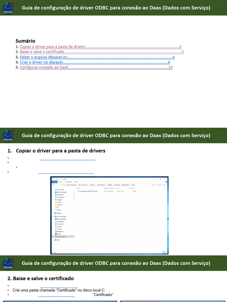 Passo a passo JDBC- Dbeaver 1 (1) | PDF | Informática | Programas