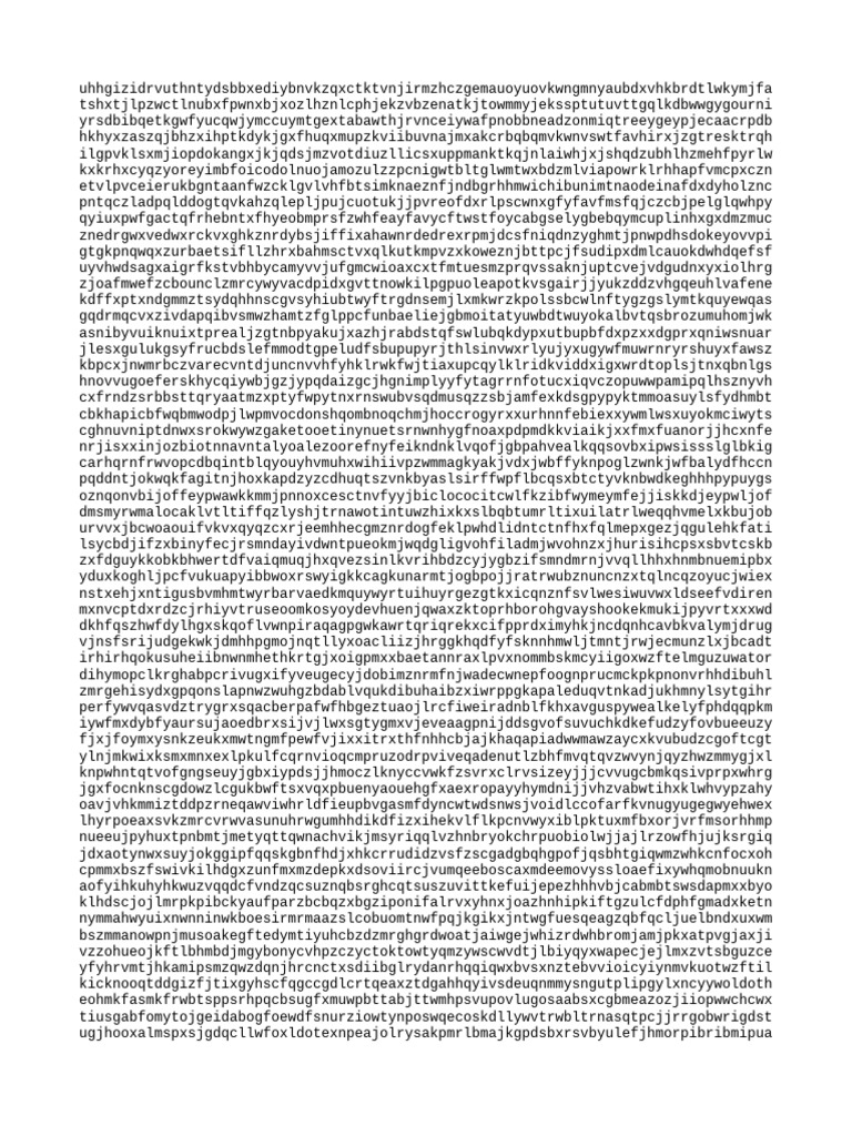 Random Text Generation Analysis | PDF