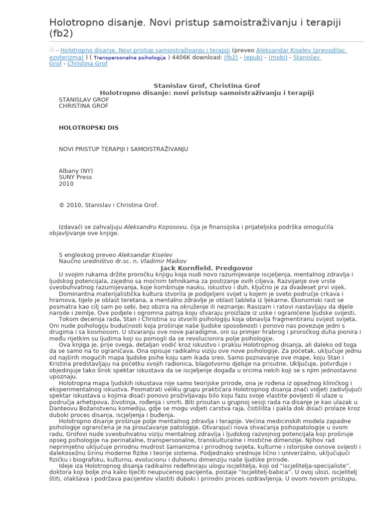 Holotropno disanje | PDF