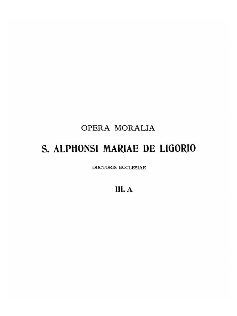 Theologia Moralis 03a Extrait | PDF