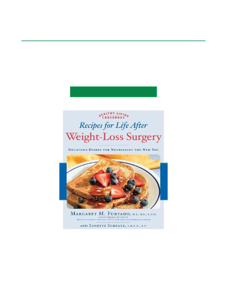 Post-Weight Loss Surgery Recipes | PDF