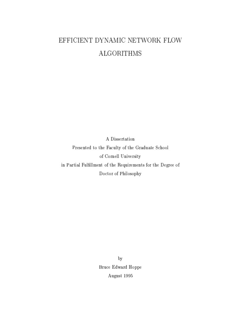 Efficient Dynamic Network Flow Algorithms | PDF