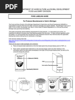 FSIS Label Approval Guidelines 2024 | PDF | Food Industry | Foods