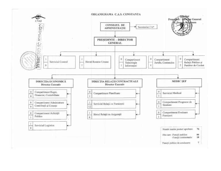 Organigrama CAS Constanta | PDF