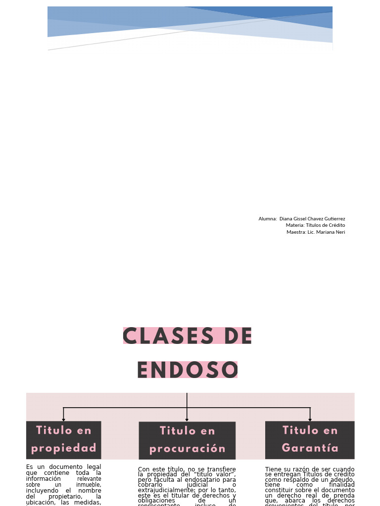 Clases de Endoso | PDF