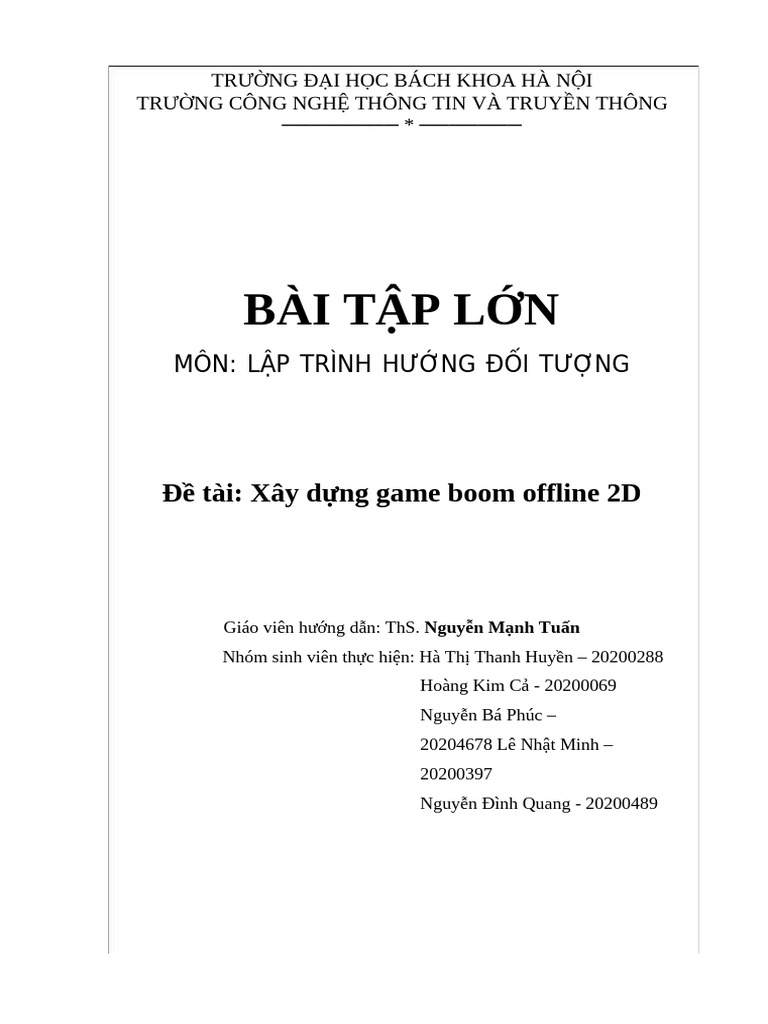 mau-bao-cao-btl-mon-lap-trinh-huong-doi-tuong-mon-lap-trinh-huong-doi-122101 | PDF