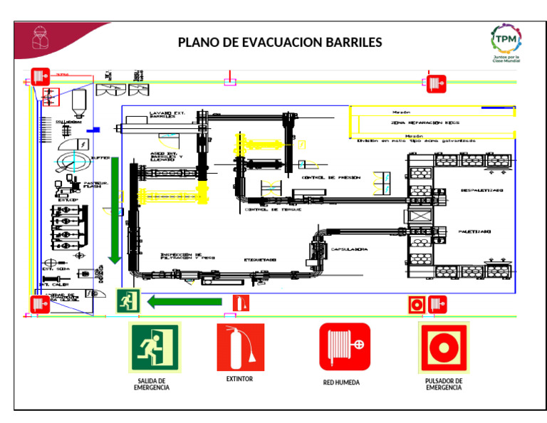 Plano de Evacuacion Barriles. | PDF