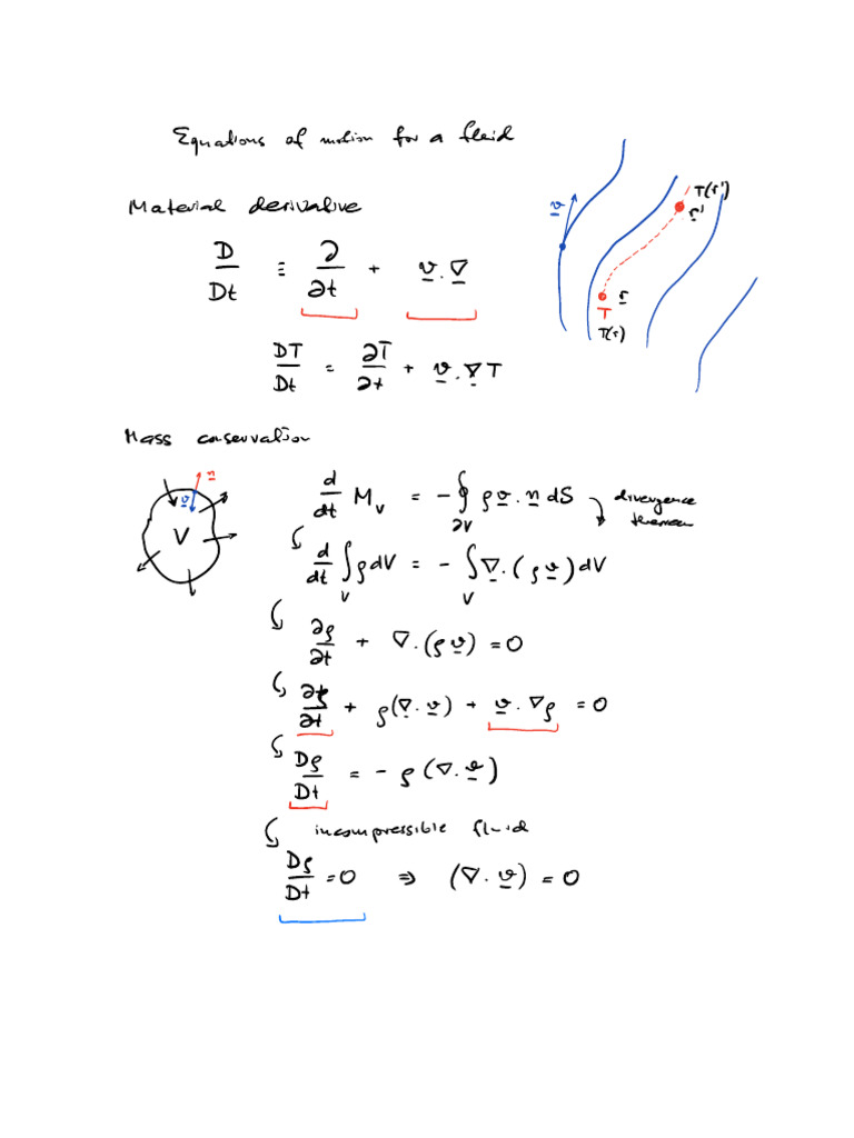 Navier-Stokes Equations Overview | PDF | Motion (Physics ...