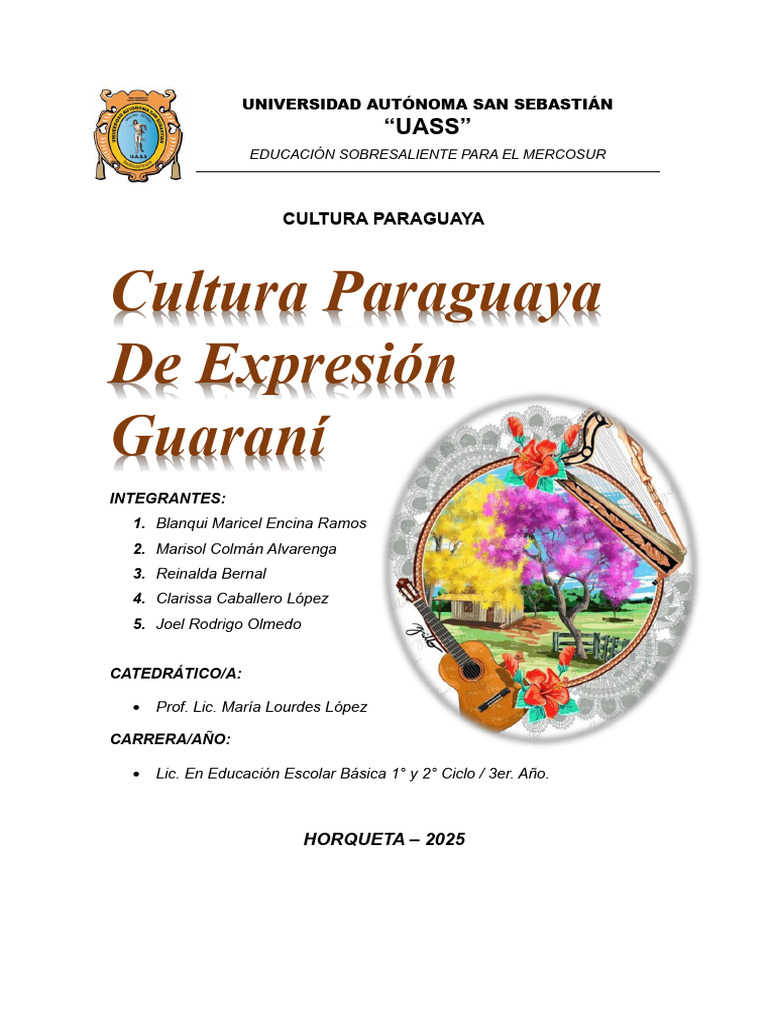 Cultura Aché y Guaraní en Paraguay | PDF | Multilingüismo | Paraguay