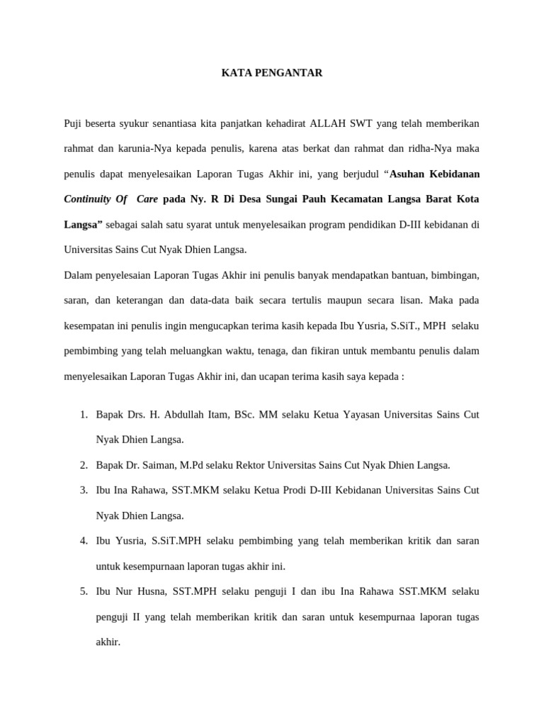 KATA PENGANTAR Masita | PDF