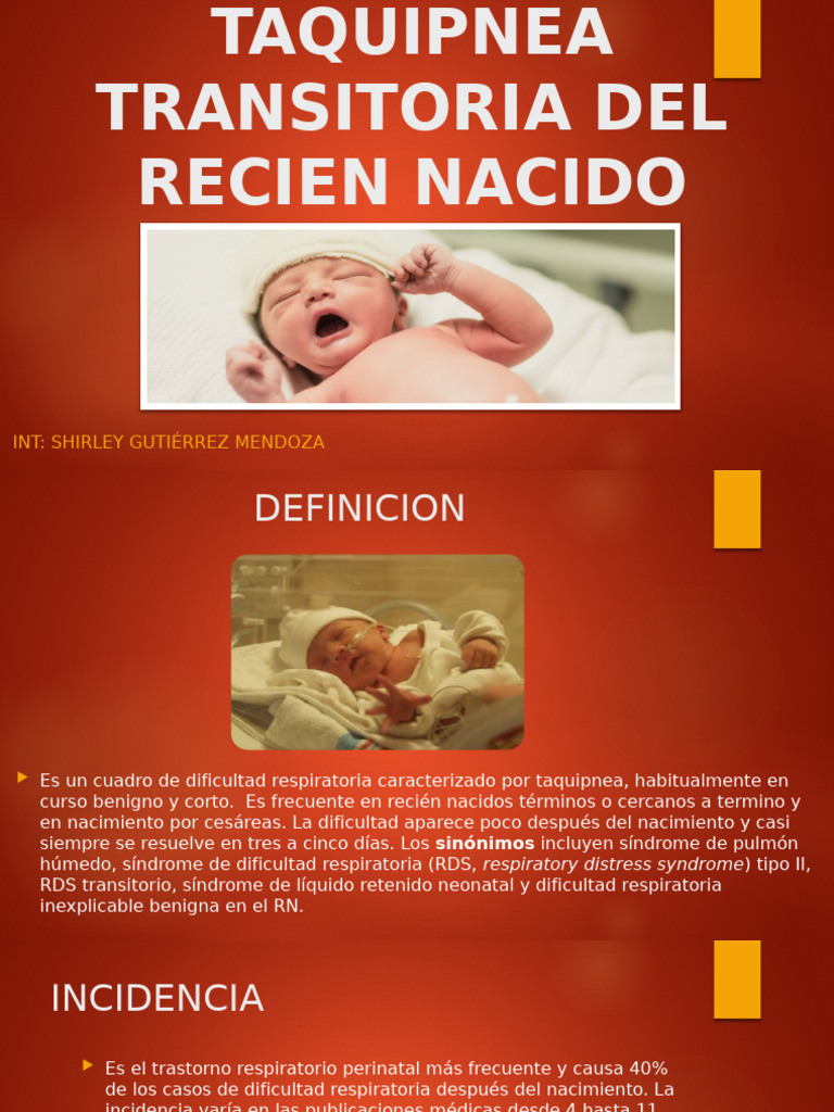 Taquipnea Transitoria Del Recien Nacido | PDF