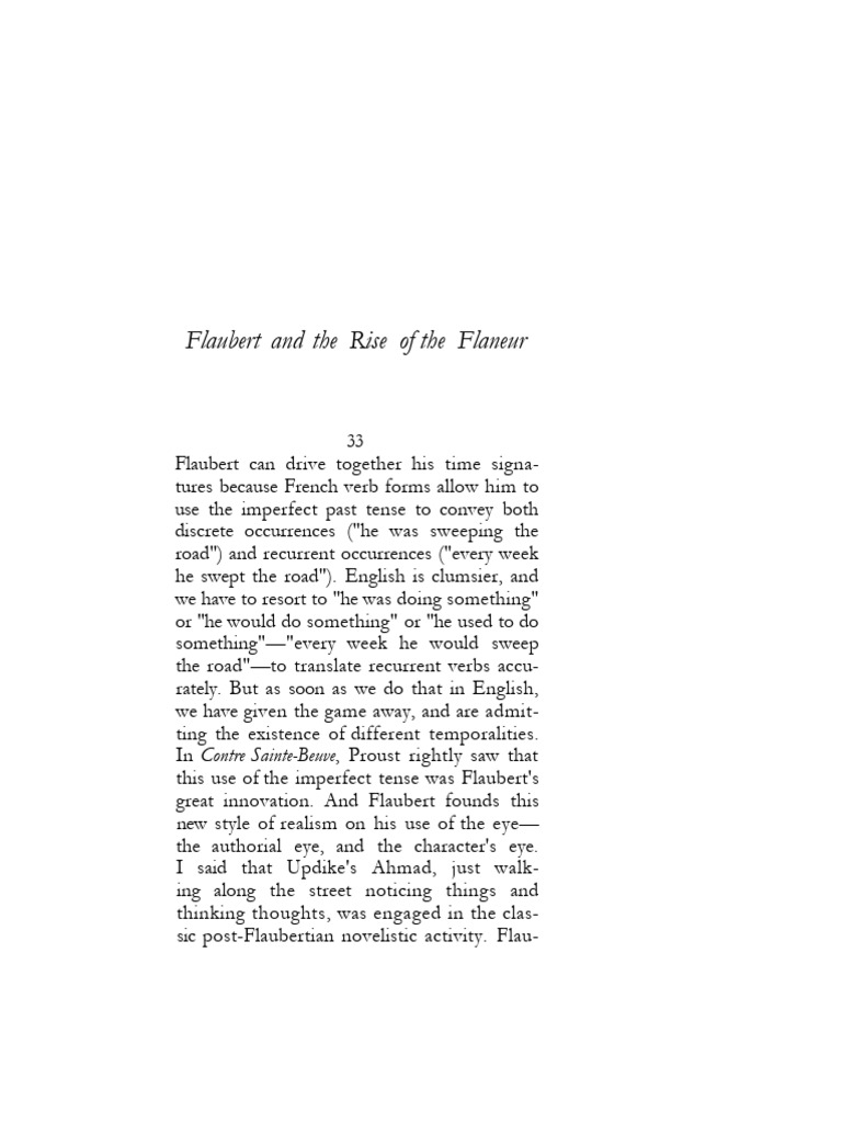 Flaubert and The Rise of The Flaneur | PDF | Honoré De Balzac | Gustave ...