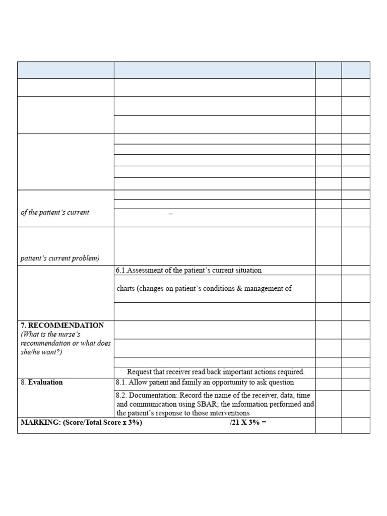 Clinical Handover Checklist_ochs | PDF | Social Programs | Health Sciences