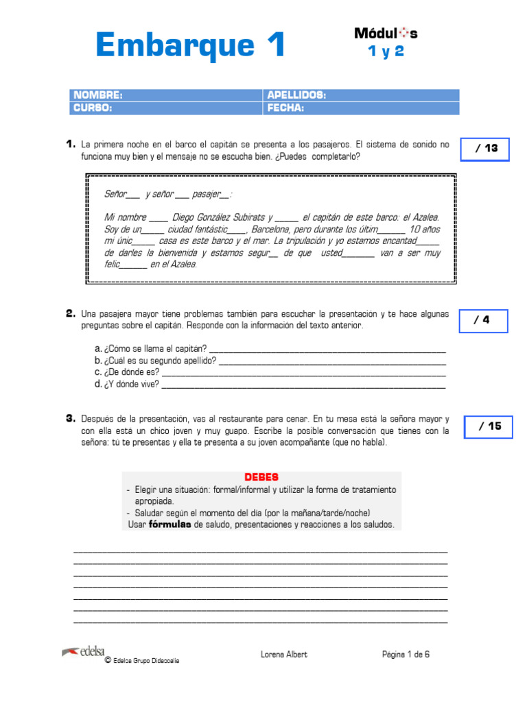 Embarque 1 | PDF