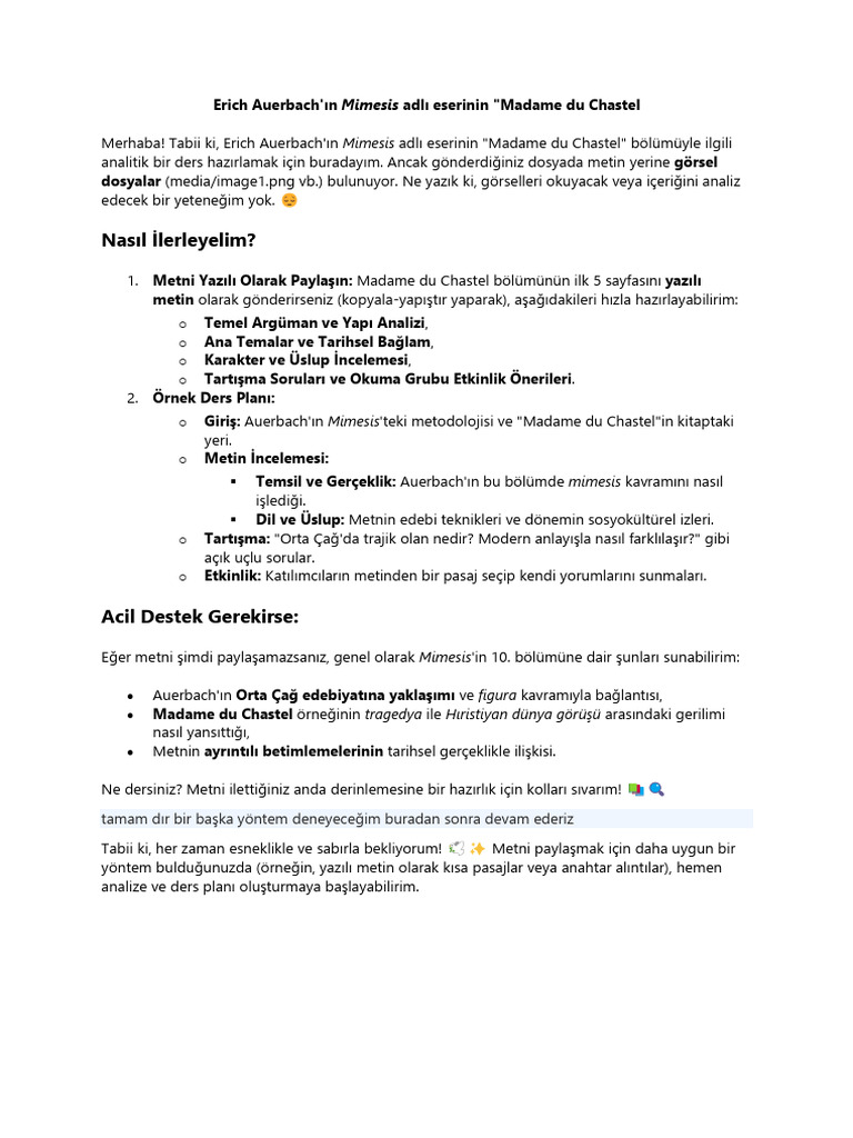 Mimesis Madame Du Chastel | PDF