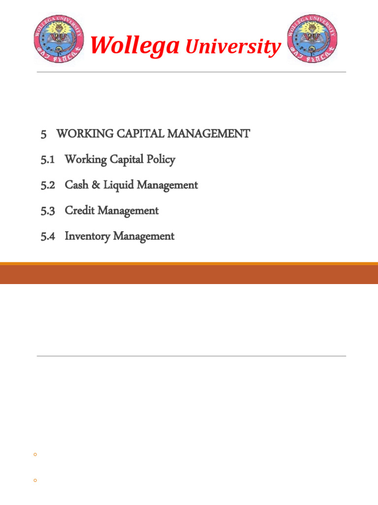 FMiC Chapter 55 Lect1.pptx1 | PDF | Working Capital | Promissory Note