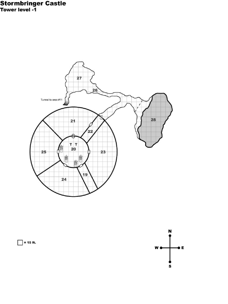 DCC Adventure #21 - Assault on Stormbringer Castle (low ink maps) | PDF