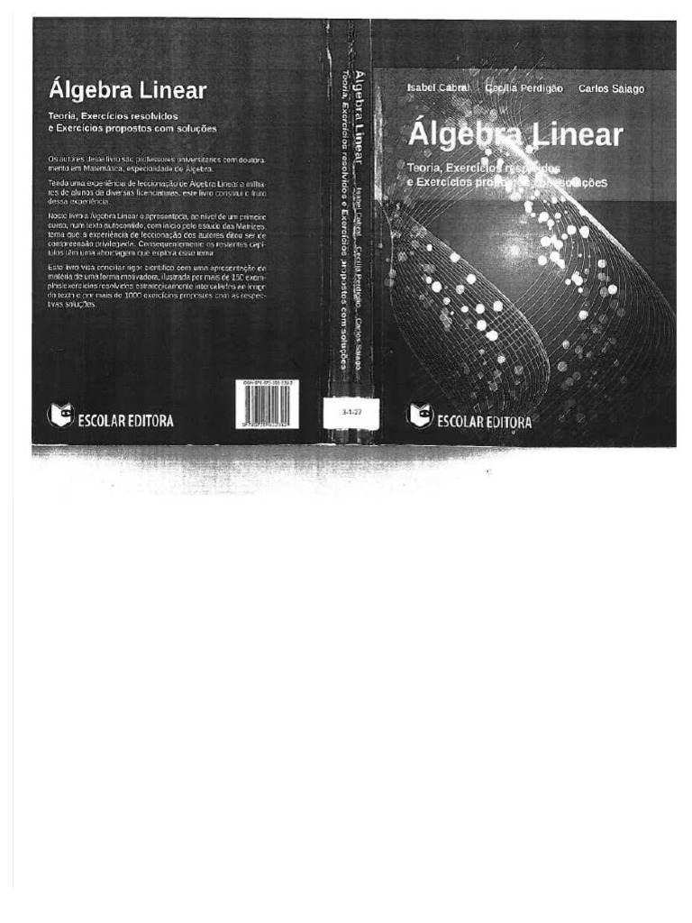 Algebra Linear | PDF
