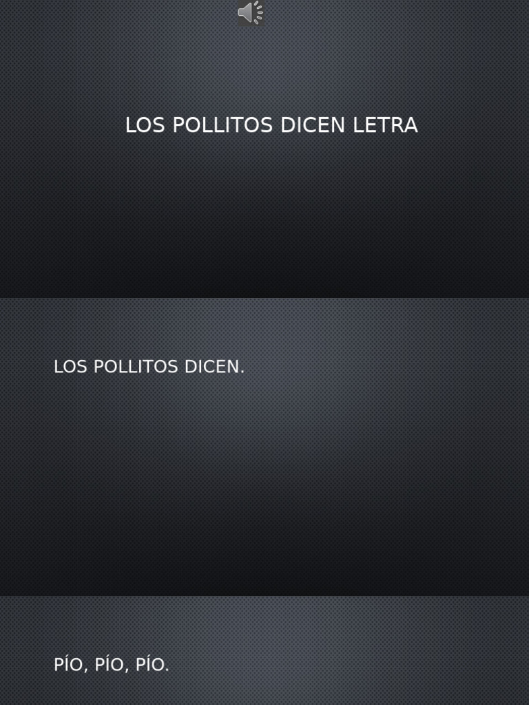 Los Pollitos Dicen Mejorado Letra | PDF