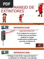 Charla de Seguridad de Cinco Minutos - Uso Del Extintor - 2024 | PDF
