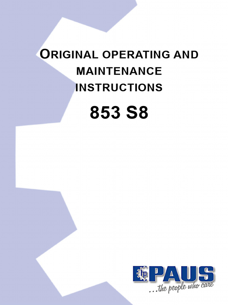 853-S8 operating manual BA001233-BA-en | PDF | High Voltage | Electrician