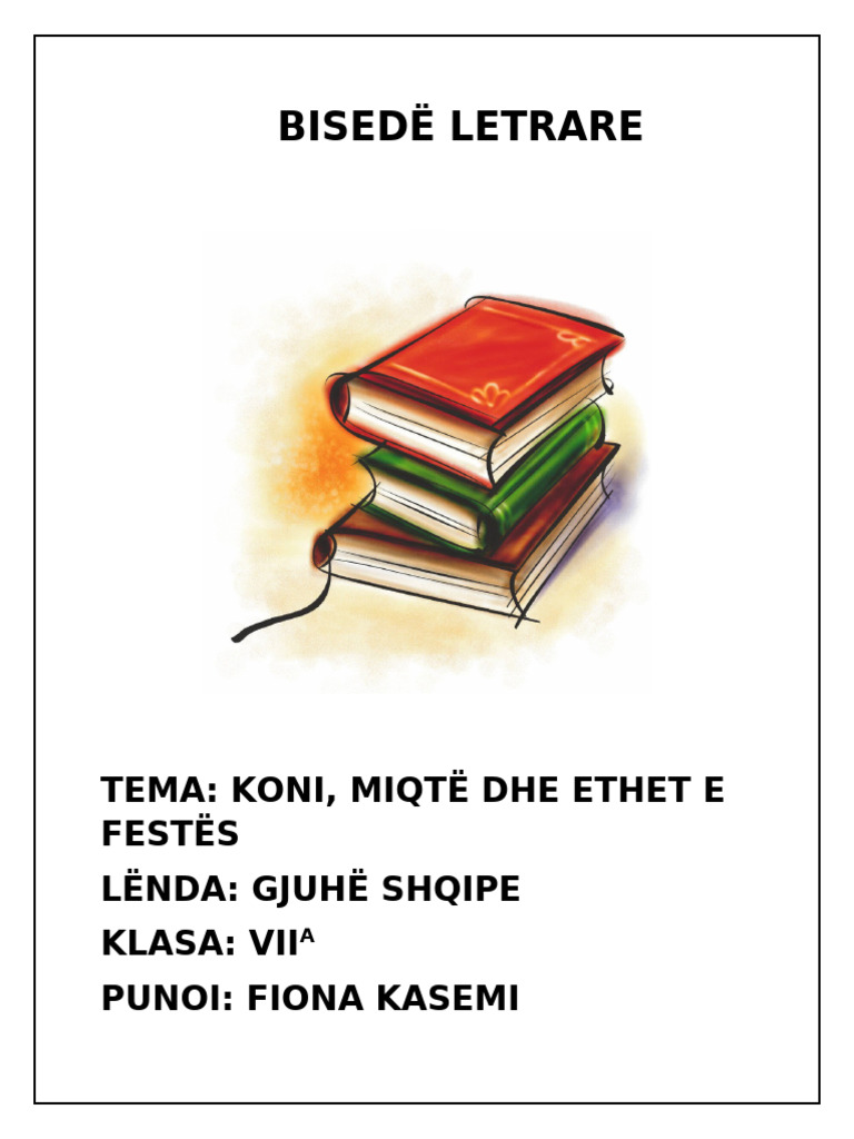 Bisede Letrare Dagmar Hoshtfeld | PDF