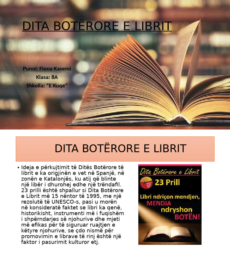 Dita Botërore e Librit | PDF