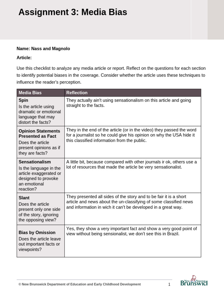 Analyzing Media Bias and Sensationalism | PDF | Media Bias | Bias
