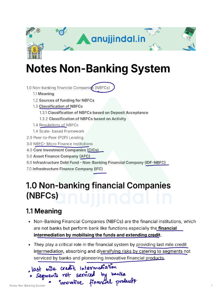 Non Banking System Lyst9237 | PDF