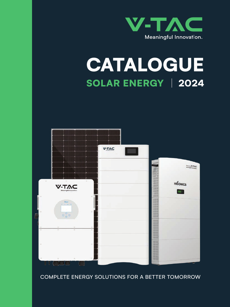 Solar Catalog v-TAC 2024 | PDF | Alternating Current | Power Inverter