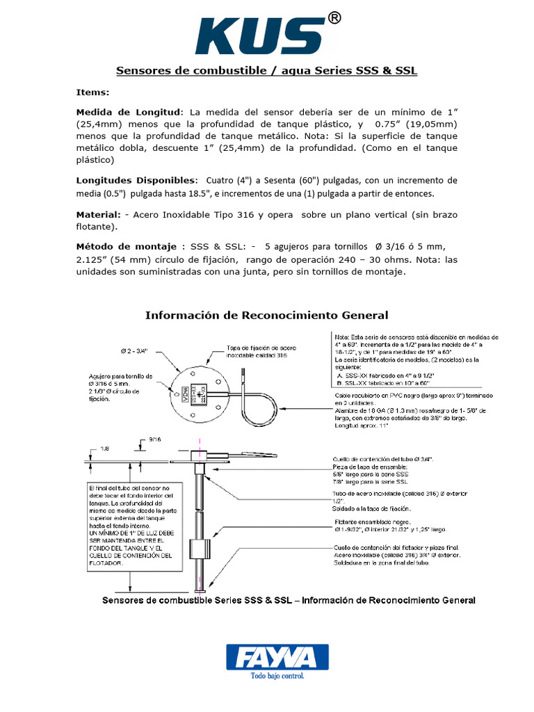 Instrucciones Conexion Sensores - KUS | PDF