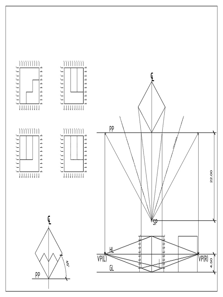 Minor Plate No. 1: Given: PP To SP at 22 Meters HL To GL at 4.5 Meters ...