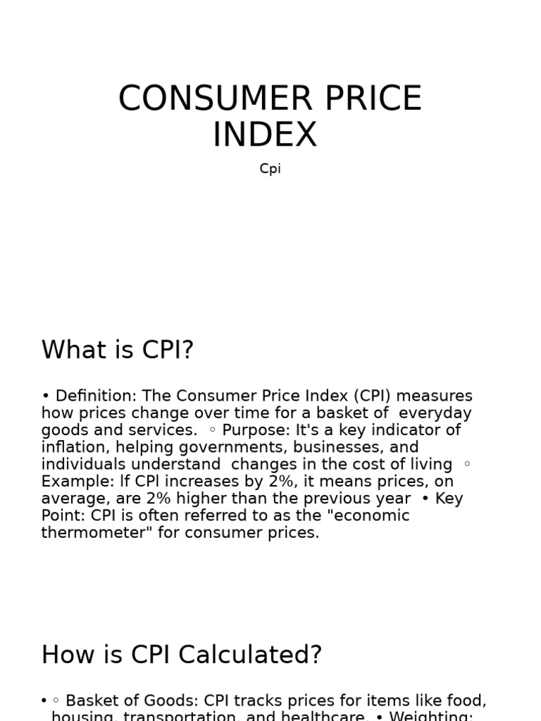 Consumer Price Index | PDF
