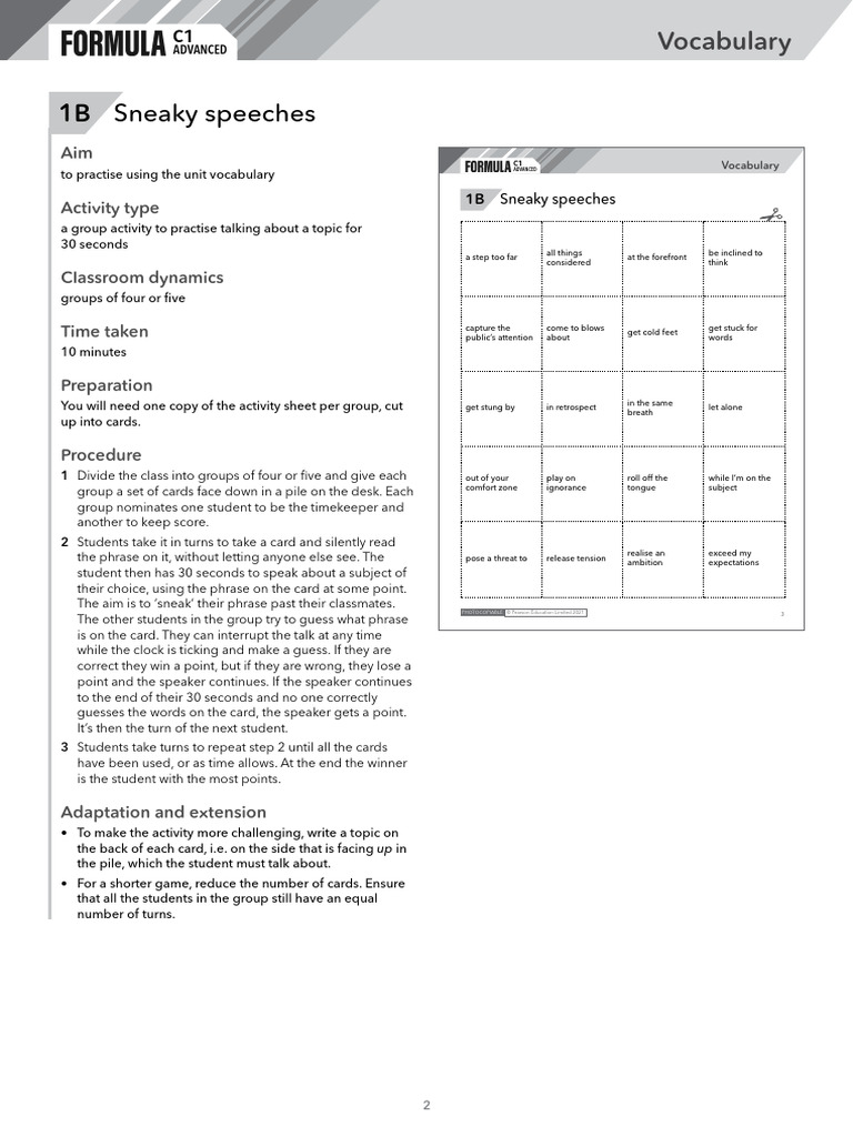 FORM C1 Photocopiables TNs 1B | PDF | Human Communication