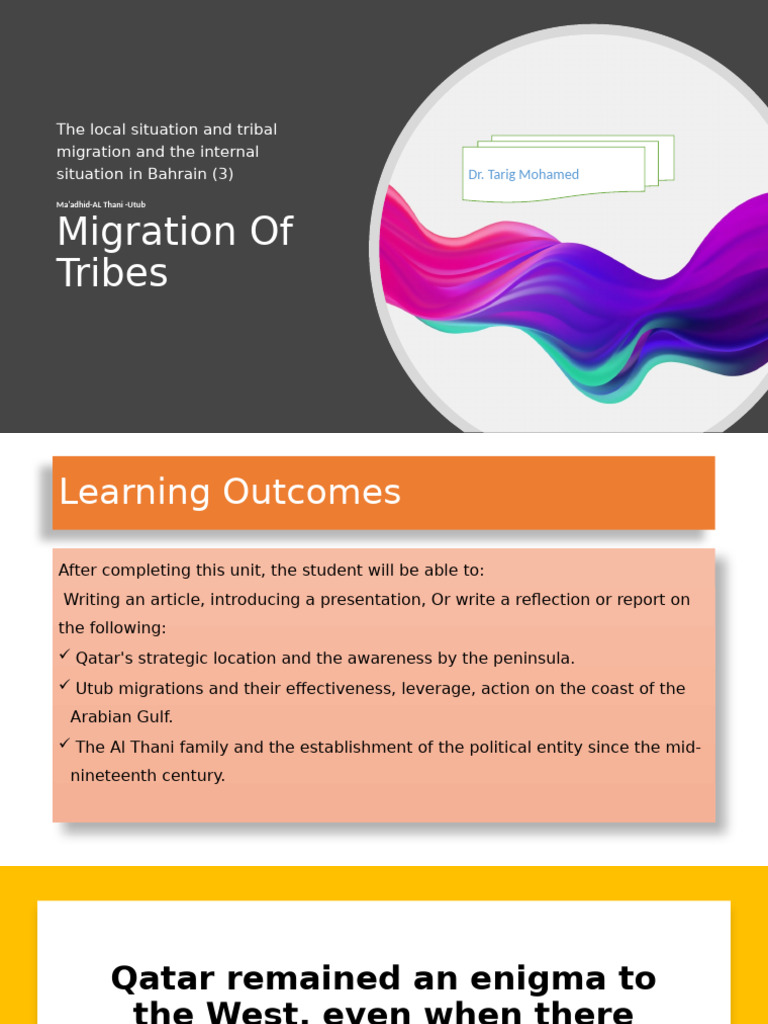 Migration of Tribes-AL Maadhid and AL Thani | PDF | Qatar | Wahhabism