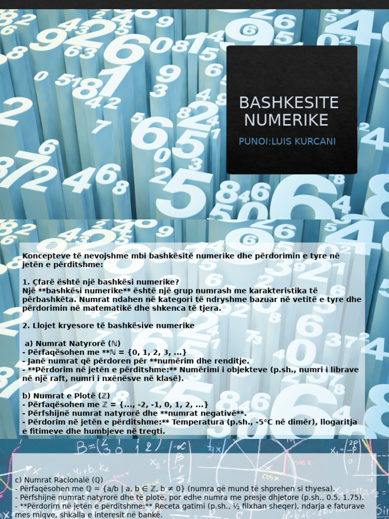 Bashkesite Numerike | PDF