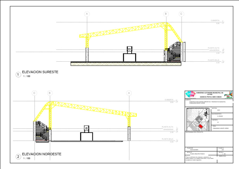 MV - Arq - A05 - Elevaciones | PDF