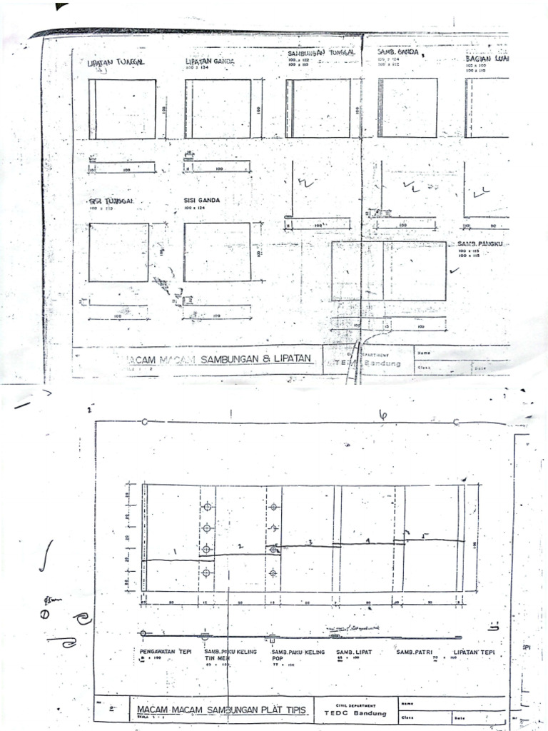 Gambar Kerja Sheet Metal | PDF