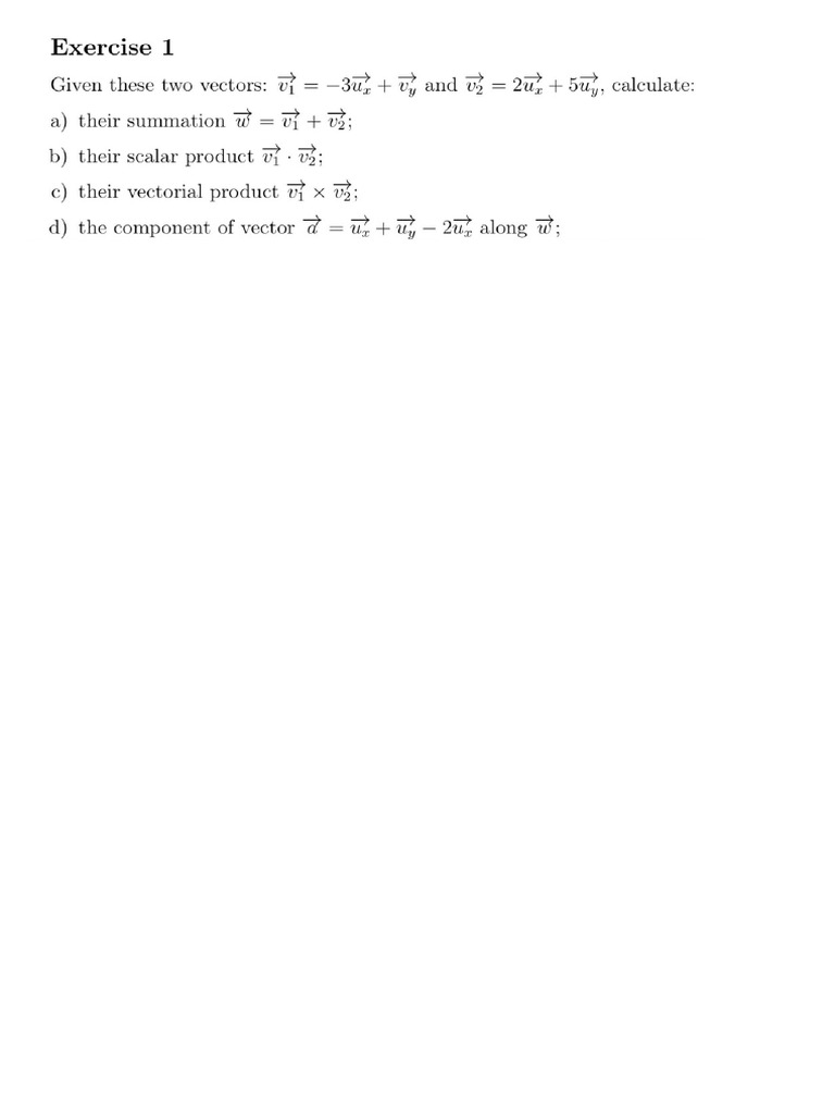 Week 1 Exercises | PDF