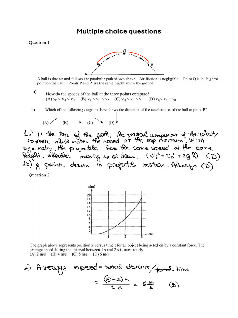 Multiple Choice Questions Solution Week 1 | PDF