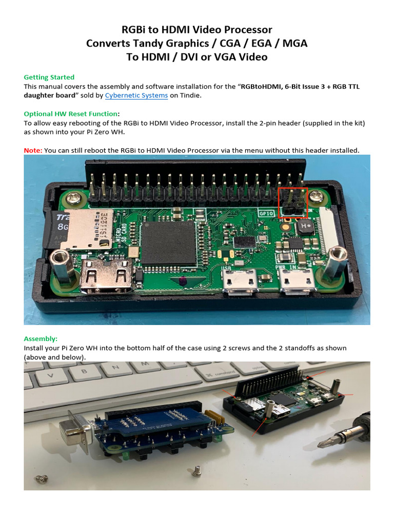 RGBi to HDMI Processor Guide | PDF | Display Resolution | Hdmi