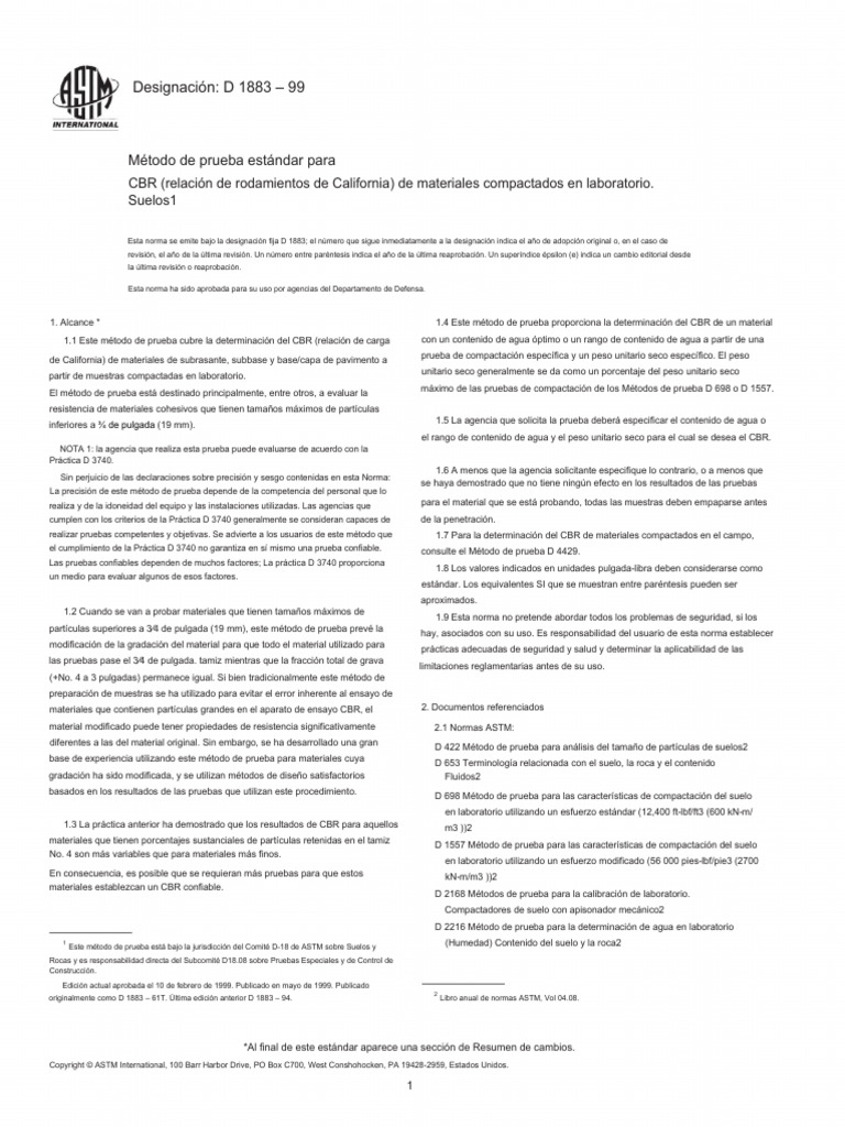 Astm D 1883 | PDF | Agua