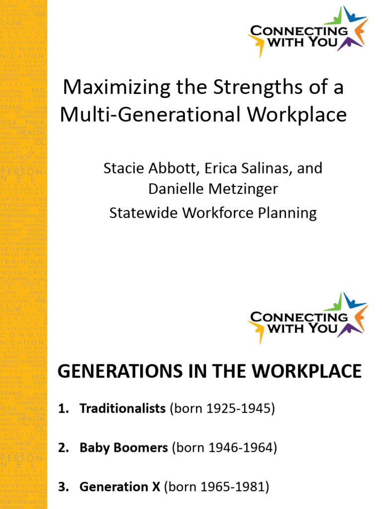 Wfp Presentation Maximizing the Strengths of a Multigenerational Workplace | PDF | Mentorship ...