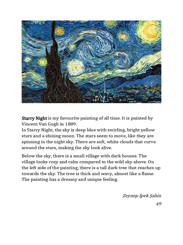 Describing Starry Night | PDF