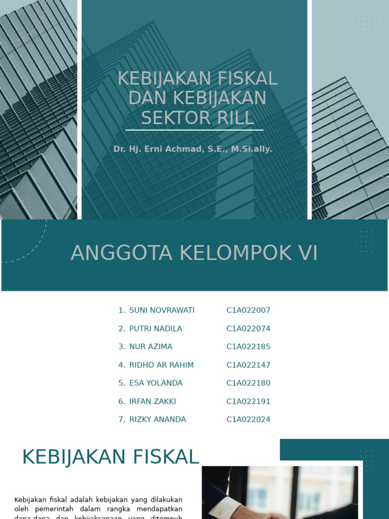 Kebijakan Fiskal dan Sektor Riil Indonesia | PDF