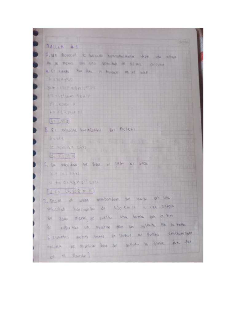 Taller Fisica # 5 | PDF