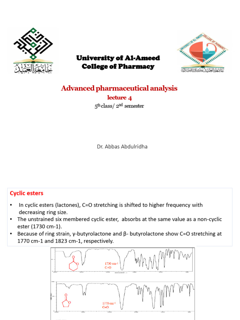 Amide Group IR Spectroscopy Insights | PDF | Amine | Amide