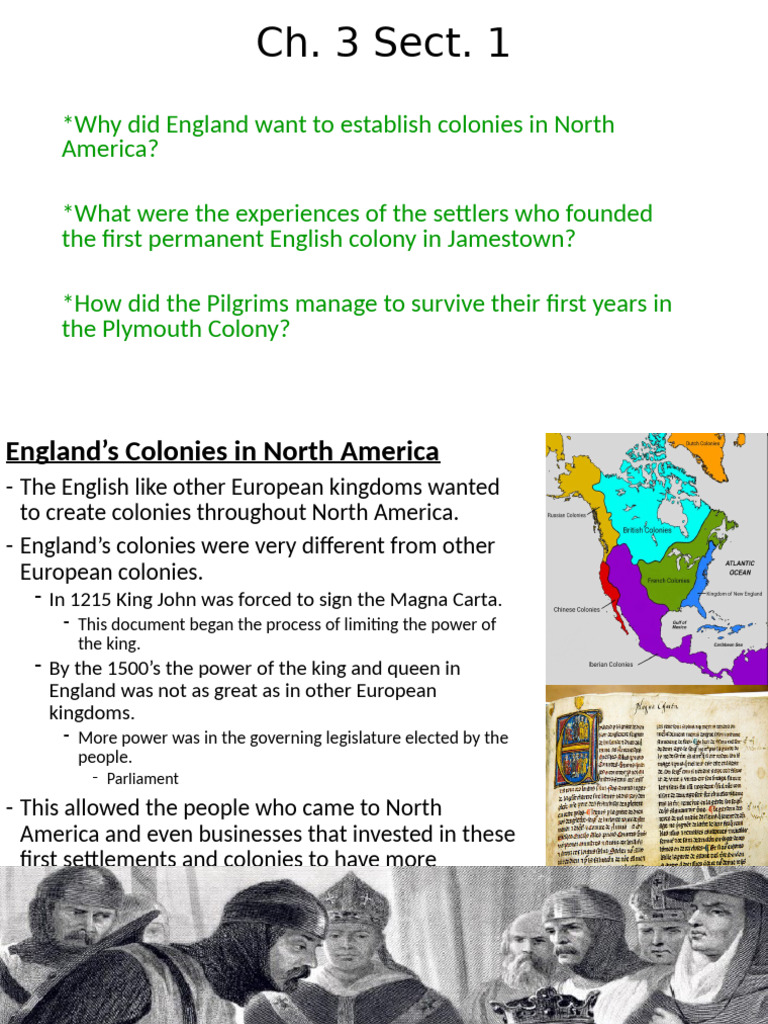 US HIST I Notes 3.1 | PDF | Plymouth Colony | Jamestown, Virginia