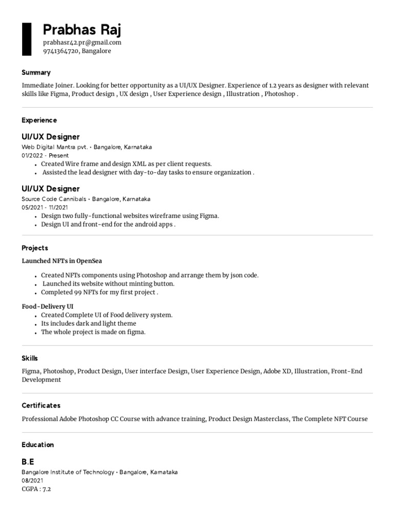 CV Design | PDF